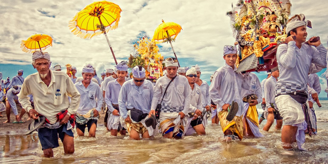 Melasti Bali's most important religious festival